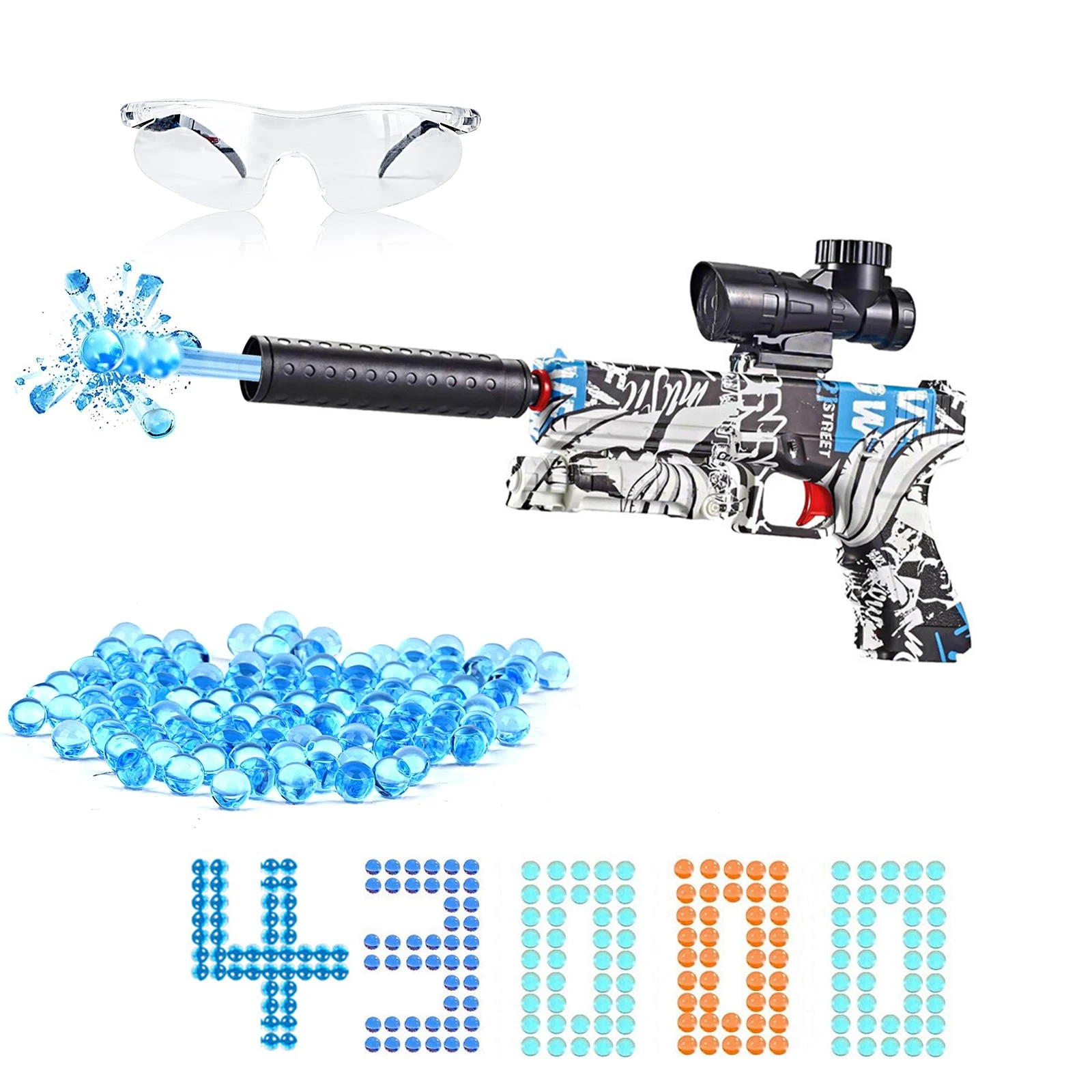 Electric-Gel-Bal-Gun-Toy-Gun-Glock-Pistol-Gel-Eco-FriendlyBall ...