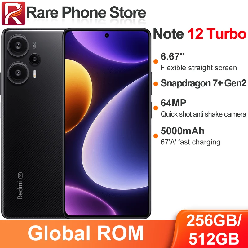 Xiaomi-tel-fono-inteligente-Redmi-Note-12-Turbo-ROM-Global-pantalla ...