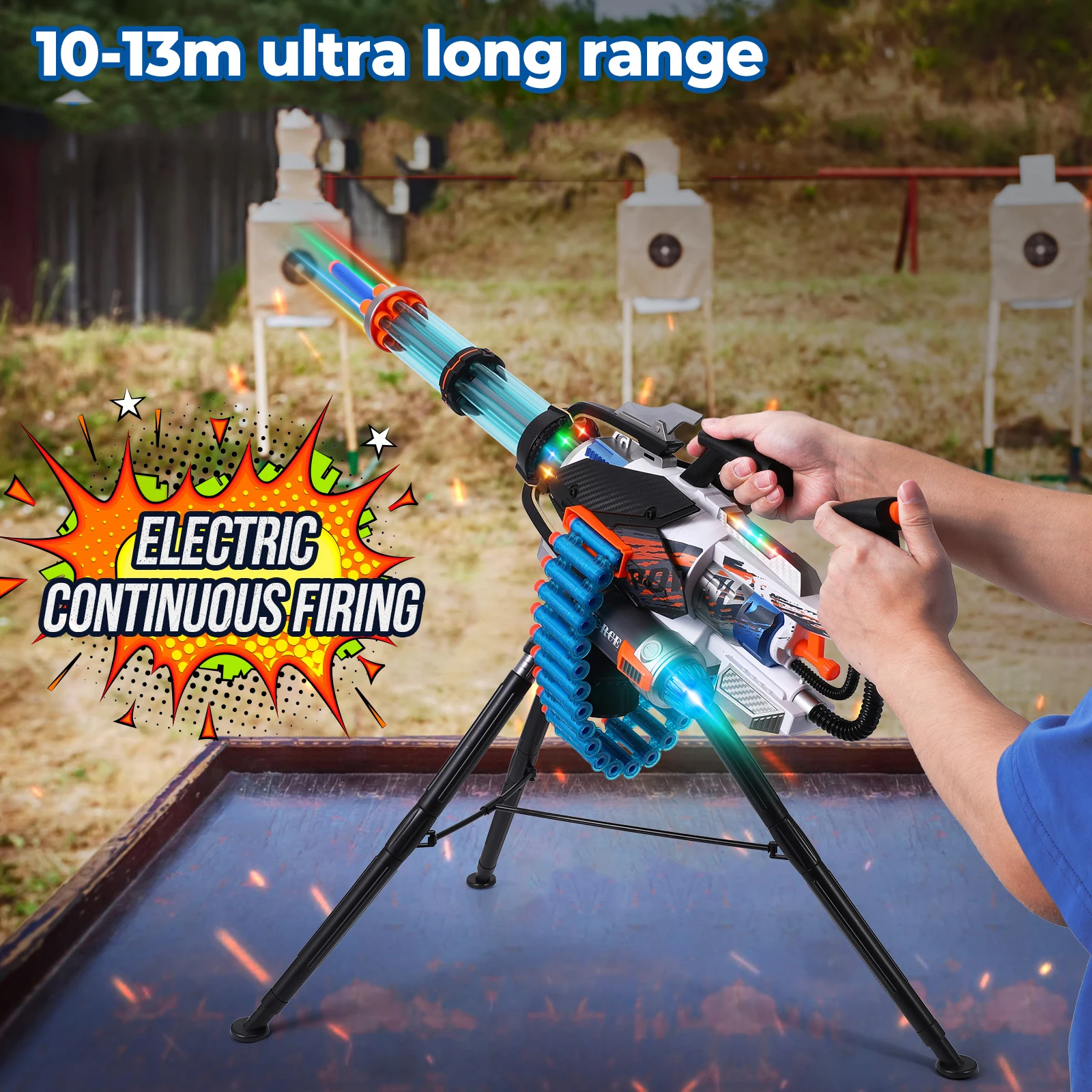 Electronic-Gatling-Toy-Gun-2-In-1-Gatling-Heavy-Machine-Gun-Toy-DIY ...