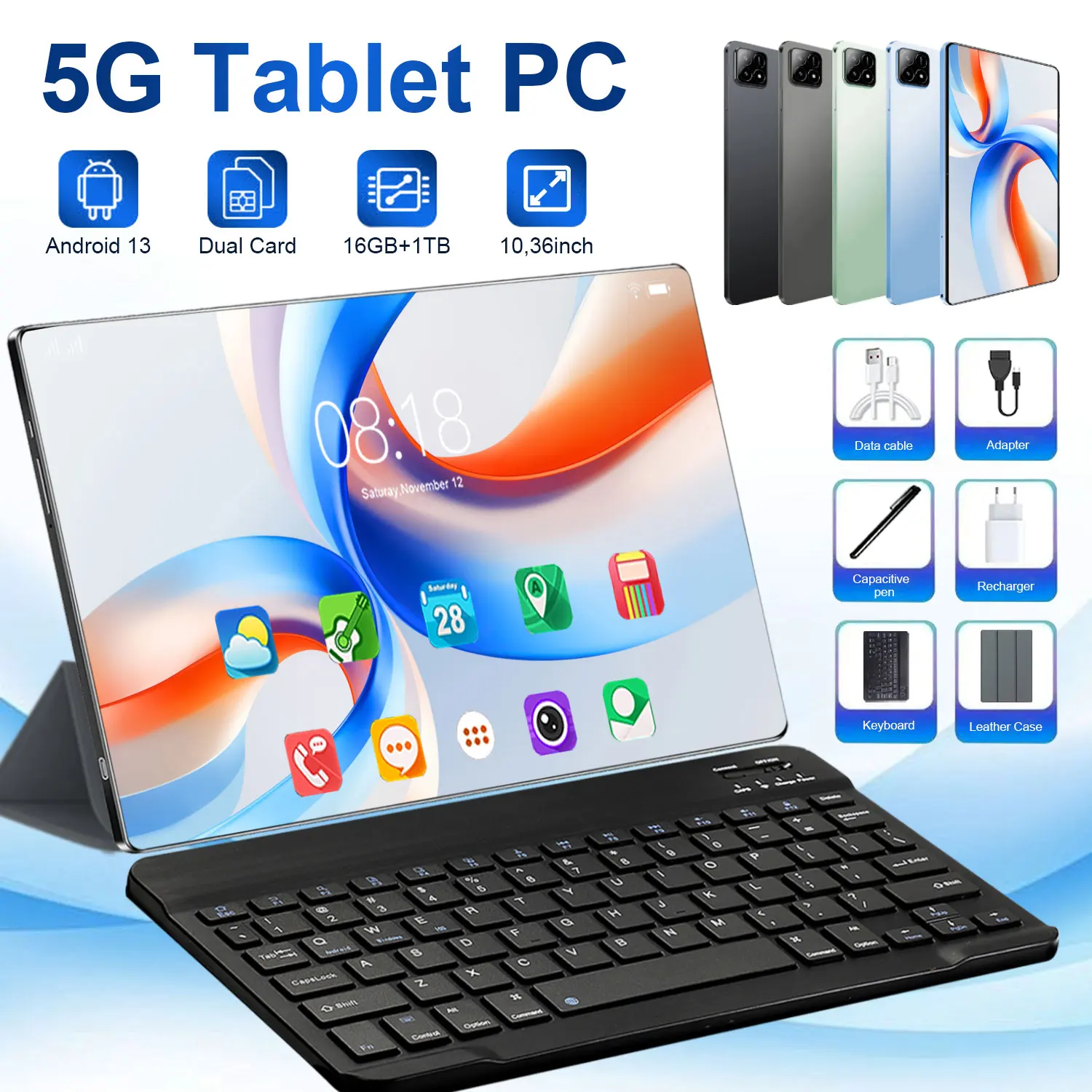 Global New 10.36 inch tablet Android 13 Pad 16GB 1TB 4K HD 5G WIFI ...