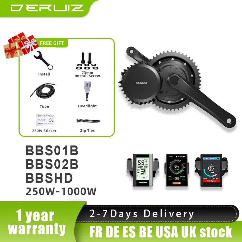 Bafang Motor BBS01B BBS01 250W 350W 500W BBS02 BBS02B 750W BBSHD BBS03 ...