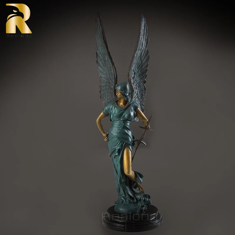 Bronze-Statue-of-Greek-Goddess-Athena-Winged-Victory-Athena-Myth-Bronze ...