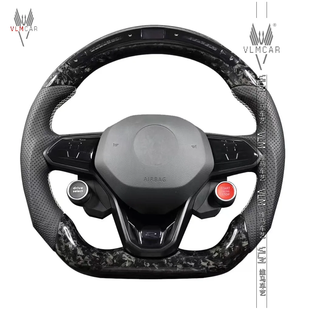 Vlmcar Carbon Fiber Steering Wheel For Volkswagen Golf8 Mk8 Gti R Gdt ...