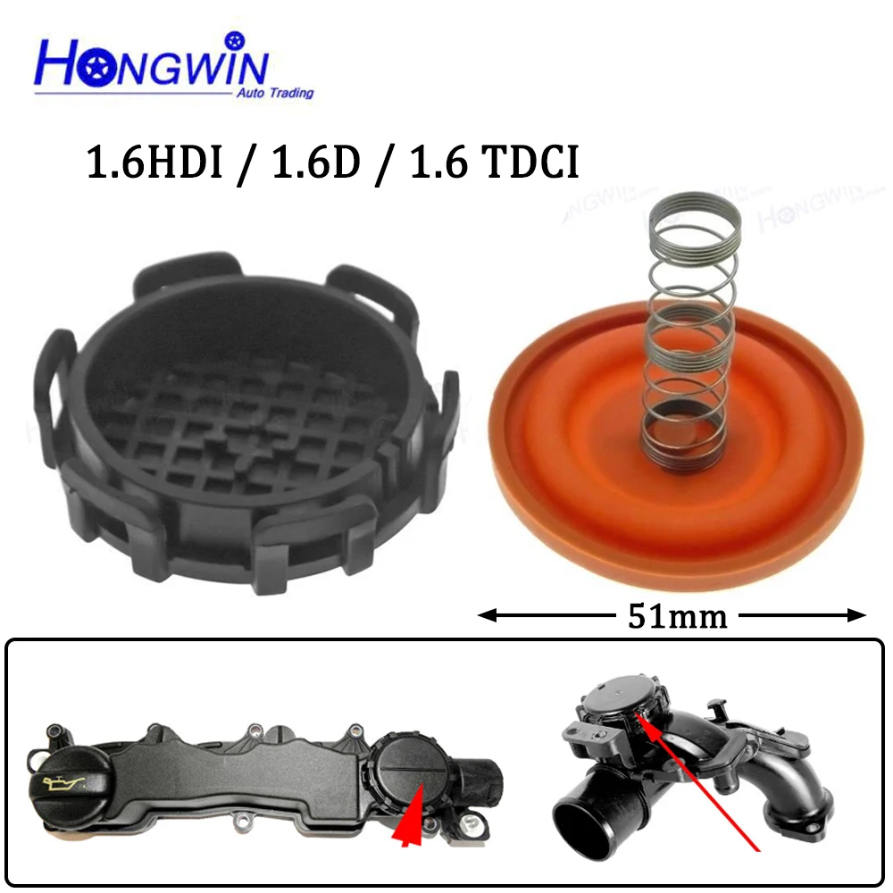 1313806-1254229-Breather-Membrane-Valve-Cover-PCV-For-Ford-Focus-Fiesta ...