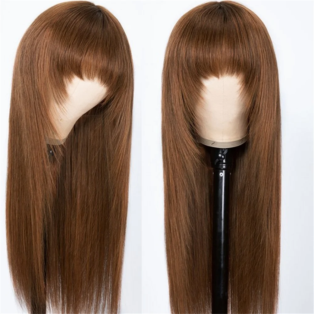 Parkson Peluca de cabello humano liso de 13x6 para mujer, postizo de ...