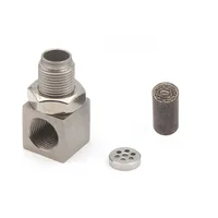 Mini Catalytic Converter 90 Degree Exhaust Pipe O2 Sensor Spacer ...