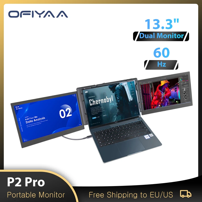 OFIYAA-P2-Pro-Triplo-Monitor-Port-til-para-Laptop-Extensor-de-Tela-Dual ...