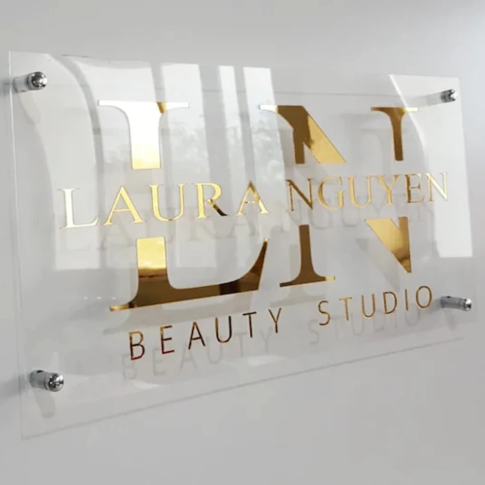 Custom-Cut-Mirror-Acrylic-Name-Sign-On-Acrylic-With-Stand-Offs-DIY ...