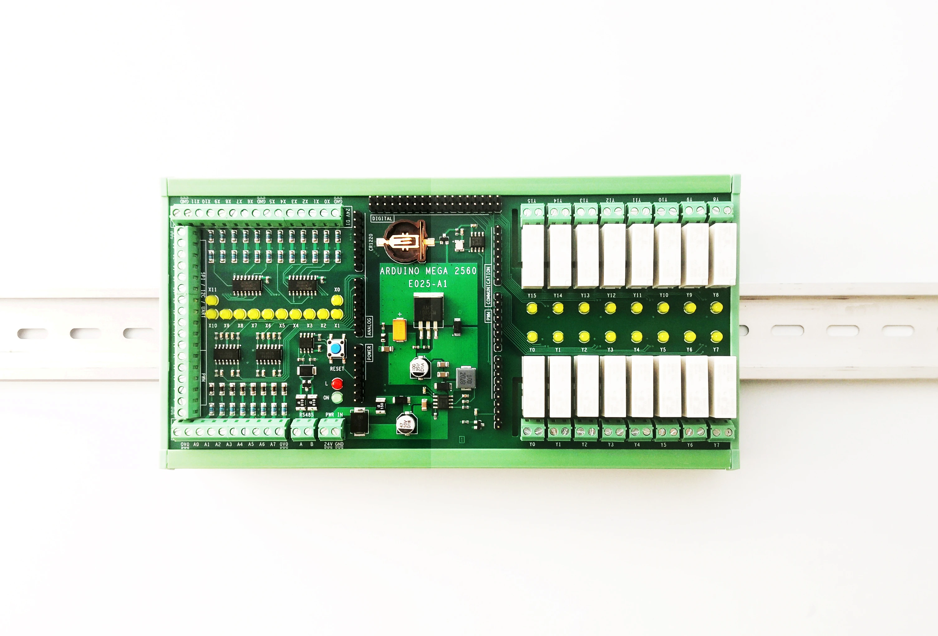 Arduino 메가 2560 PLC 캐리어 모듈, RS485 I2C SPI 아날로그 디지털 입력, 릴레이 출력 ...