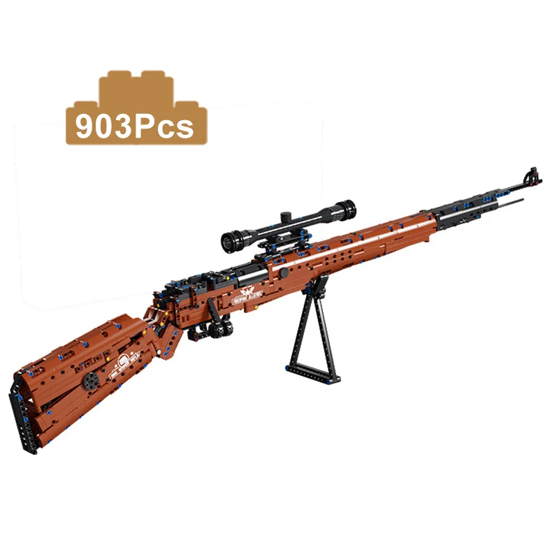 Military-WW2-98K-Sniper-Rifle-Game-Gun-Model-Building-Blocks-City-PUBG ...