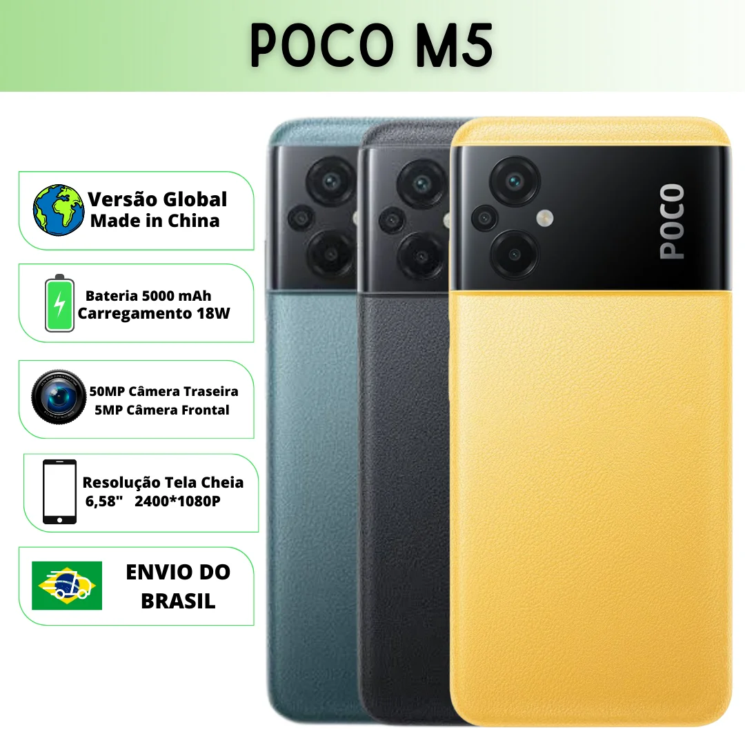 Xiaomi-Poco-M5-128GB-ROM-6GB-RAM-Vers-o-Global-Smartphone-4G-ROM-Global ...