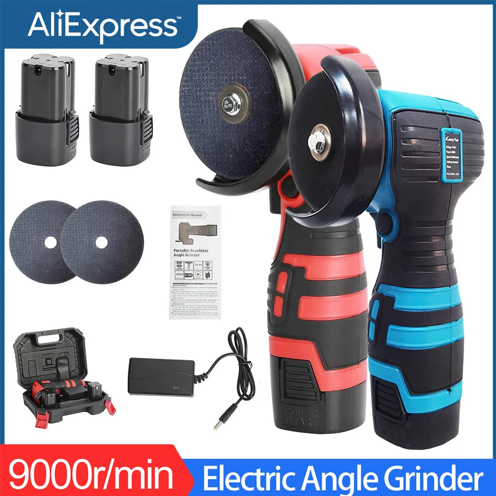 550W-9000rpm-Multifunctional-Electric-Angle-Grinder-Battery-Mini ...