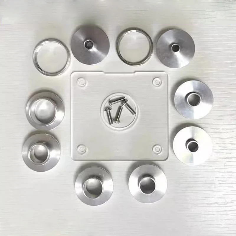 Round-Base-Plate-Aluminum-Alloy-Router-Template-Guide-Bushings-With ...