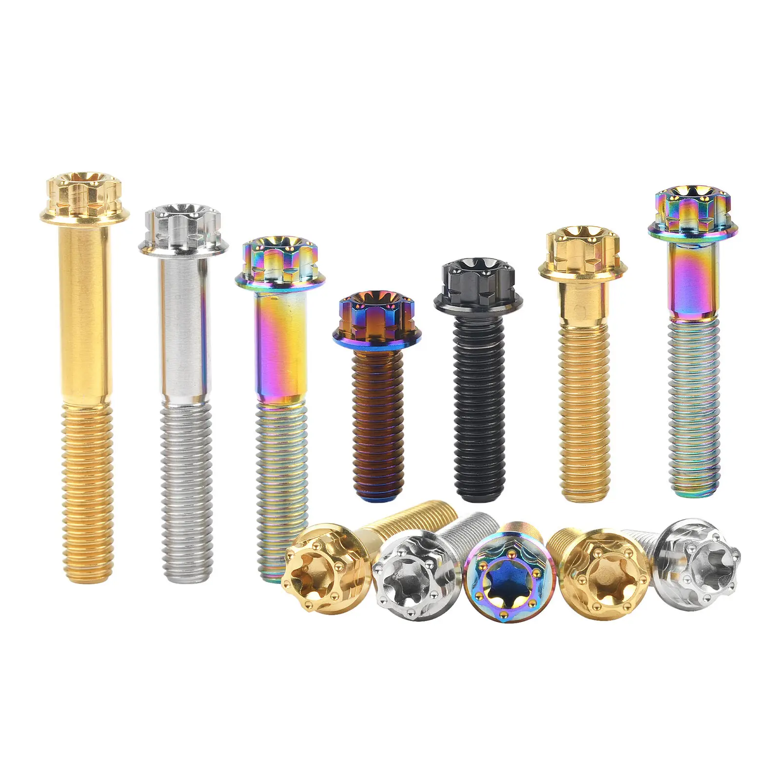 Титановый болт Wanyifa M10x15/20/25/30/35/40/45/50/55/60/65/70/75/80 мм ...
