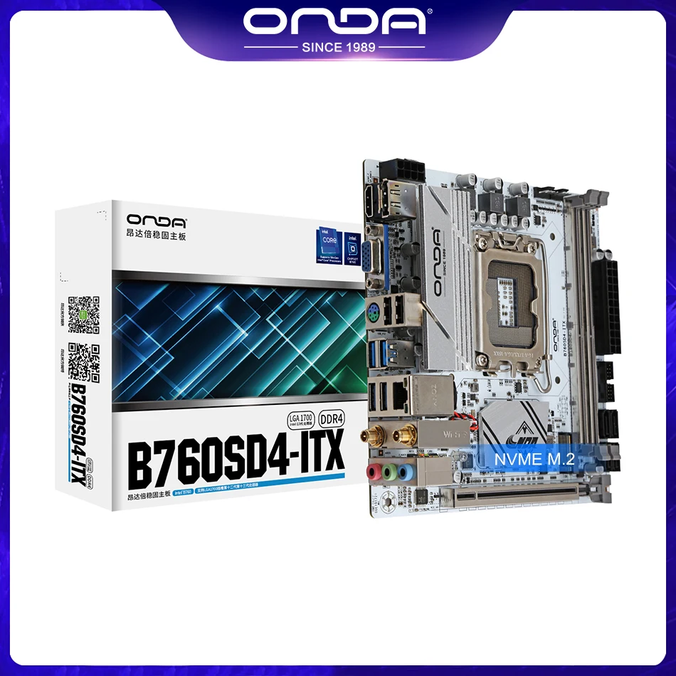 Onda B760 Sd4 Itx Motherboard Lga 1700 Support Intel Core I3/i5/i7/i9 12th 13th Processor Dual ...