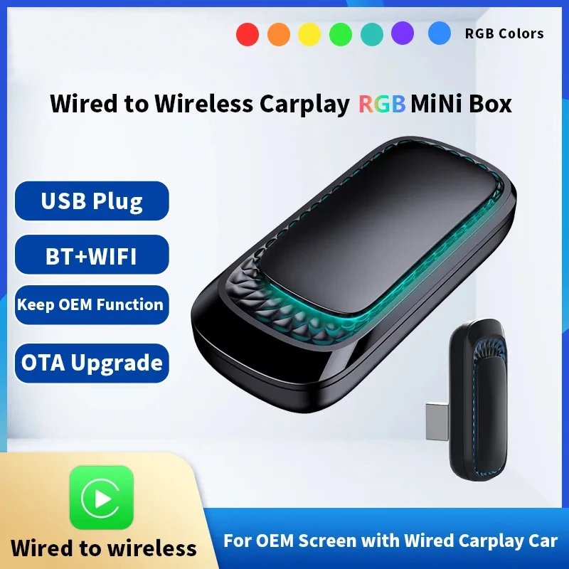 Wired-to-Wireless-CarPlay-AI-BOX-Adapter-for-OEM-Car-Stereo-With-USB ...