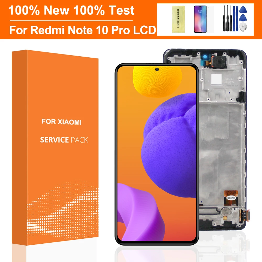 AMOLED-For-Xiaomi-Redmi-Note-10-Pro-LCD-Display-Touch-Screen-Digitizer ...