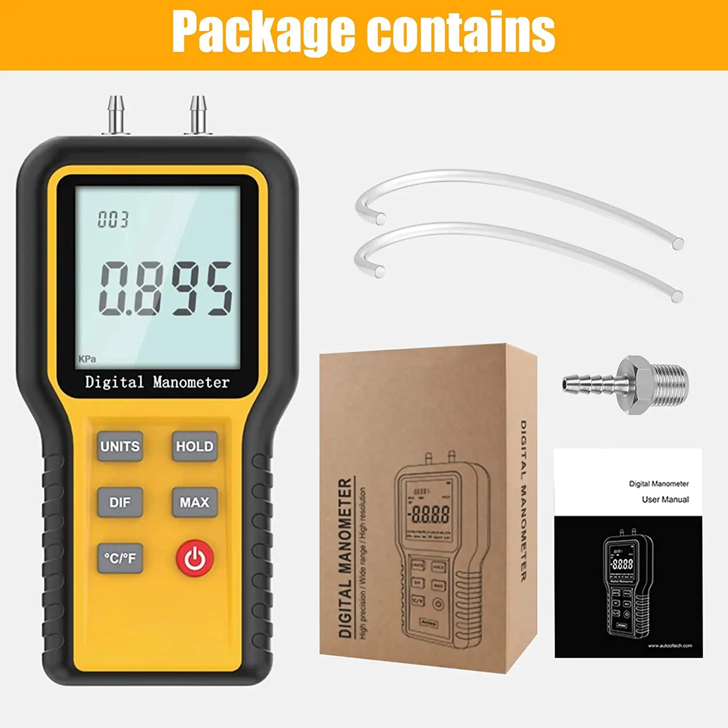 Gas Pressure Manometer