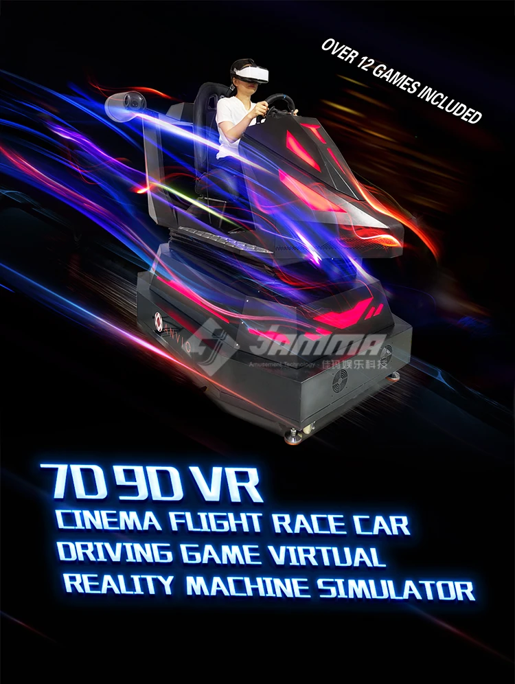VR Racing Car Game Machine Coin-operated System 9D Virtual Reality ...