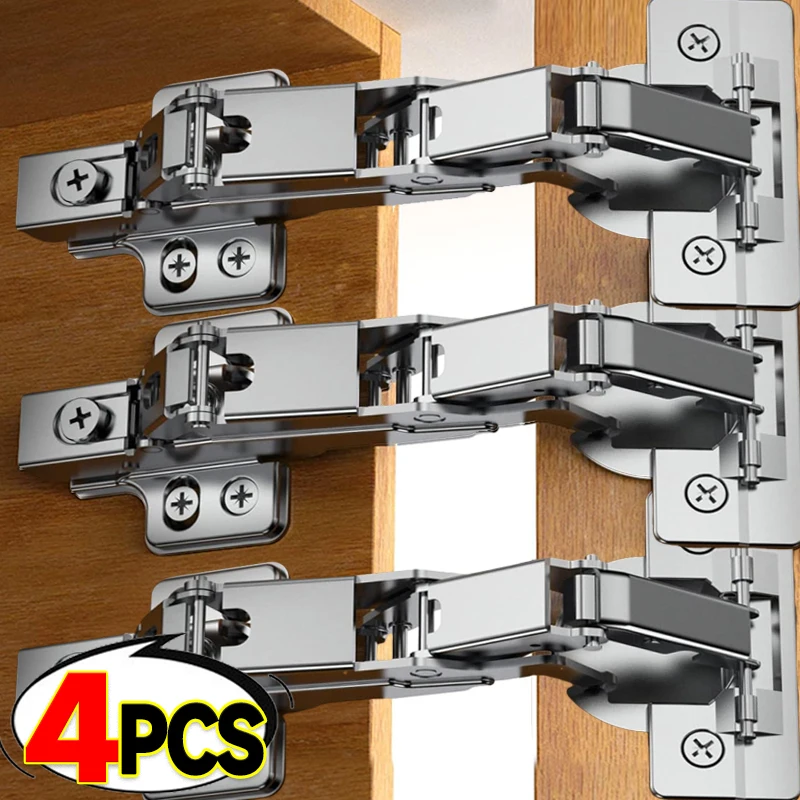 170/90 Degree Hinges Frameless Cabinet Hinges Soft Closing Buffer ...