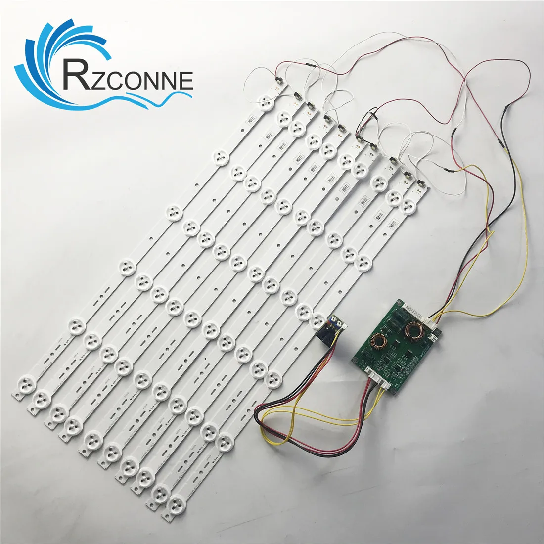 8 Pcs 453mm Led Backlight 6 Lamps Strip Kit Board W/ Optical Lens ...