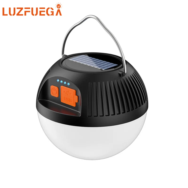 10000mAh Portable Camping Solar Lights Flashlight Bulb Lamps Waterproof ...