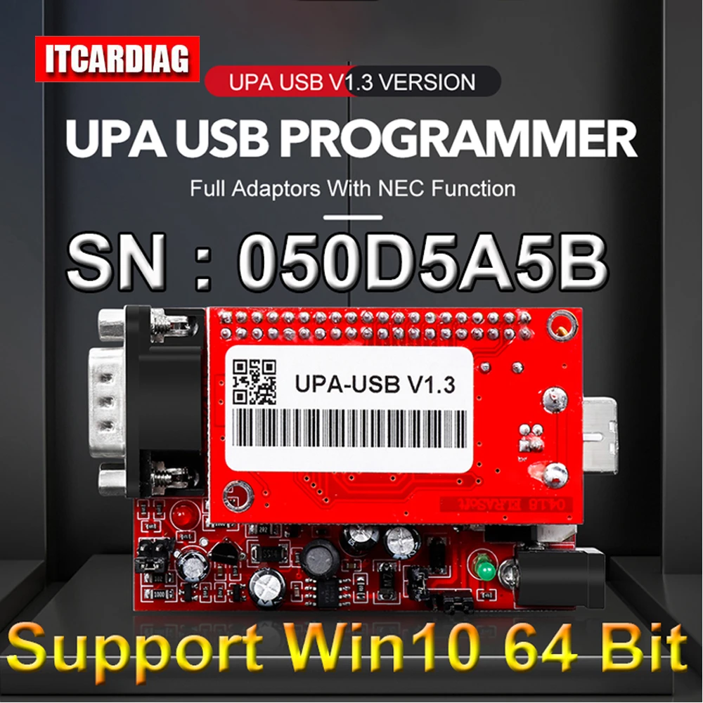 SN:050D5A5B UPA programador USB Windows 10 64 bits compatible con USB V1.3 adaptadores completos ...