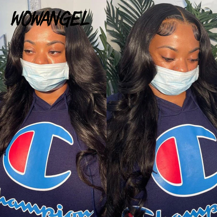 WOWANGEL Skinlike Real HD Lace 360 Full Frontal Wig Body Wave Pre Pluc