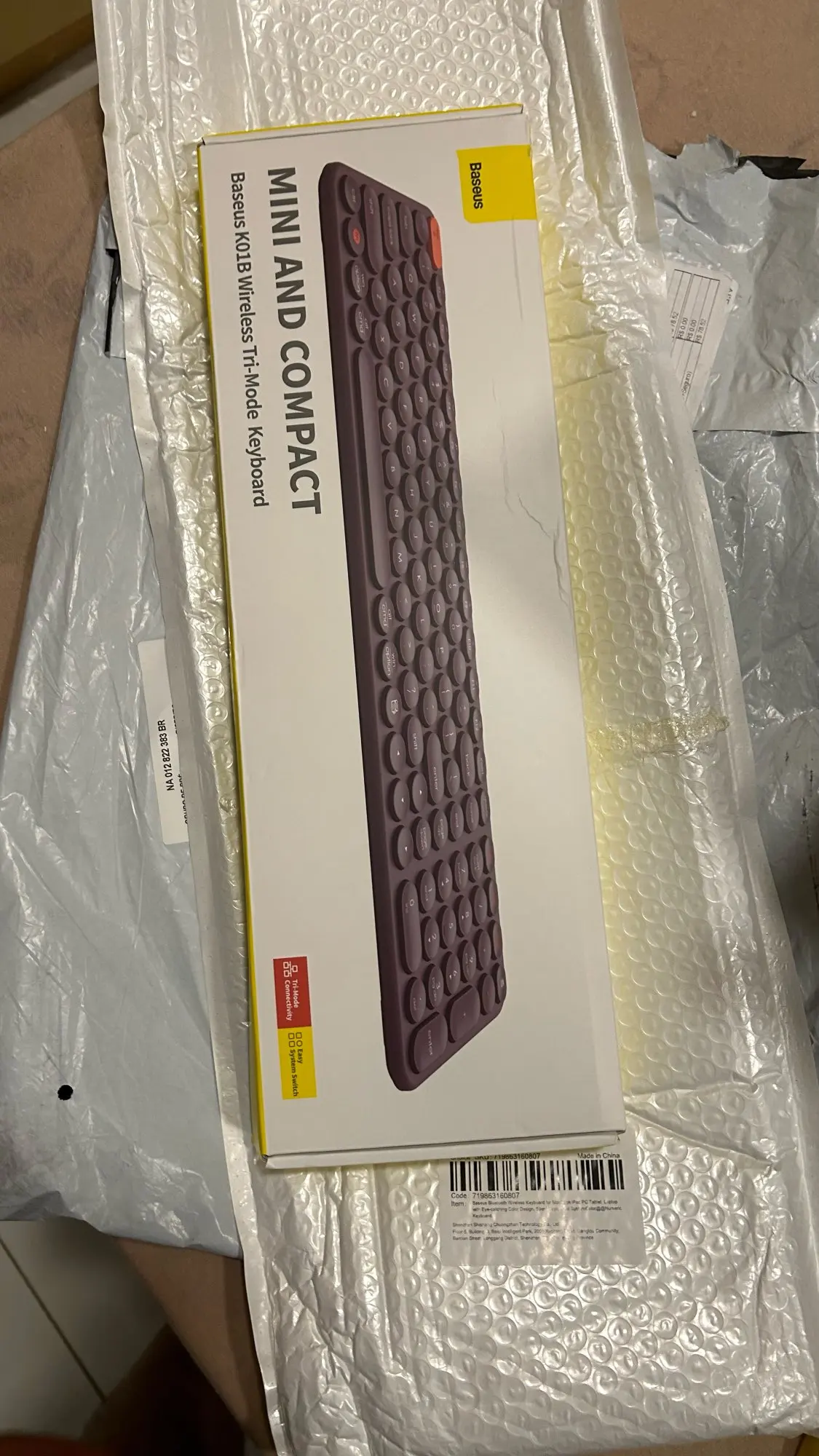 Baseus Bluetooth Wireless Keyboard 5.0 2.4G USB Silent US Layout ...