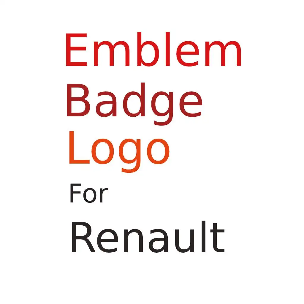 Nickel-Coating-Front-And-Rear-Grill-Rig-Logo-Emblem-Silver-For-Renault ...