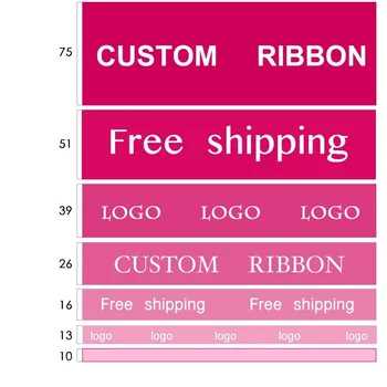 Customized Satin Grosgrain Color Pattern Printed Ribbon Personalized ...