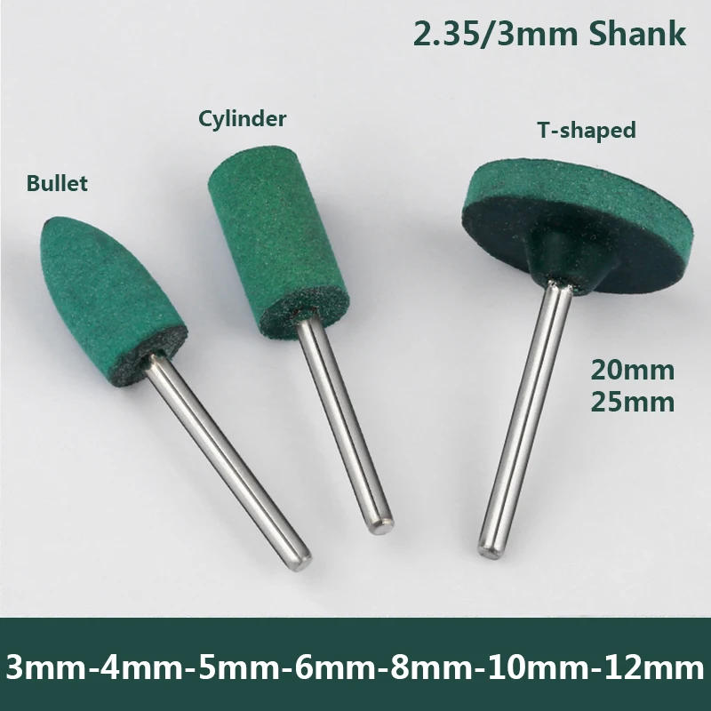 2-5pcs-OD-3-12mm-Rubber-Mounted-Point-Grinding-Head-For-Mould-Finish ...