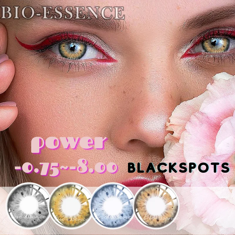 Bio Essence Lens Prescription Contact Lenses With Diopters Color Lens ...