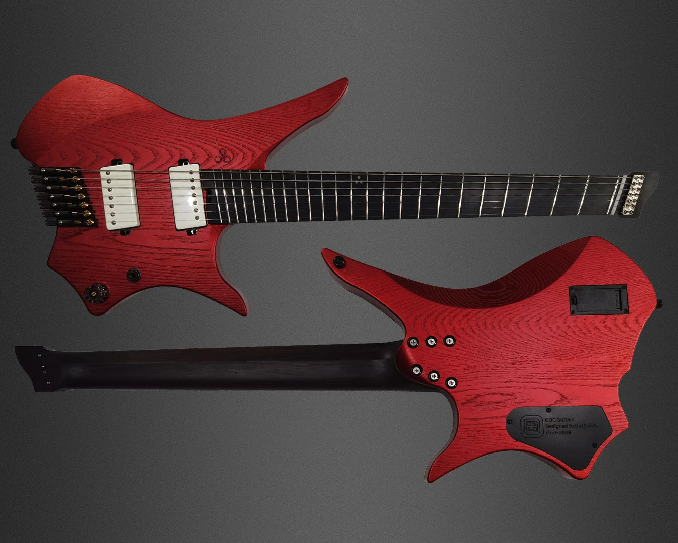 Goc Vajra Headless Guitar 7 String Vh7mcr (crimson) - Electric Guitar ...