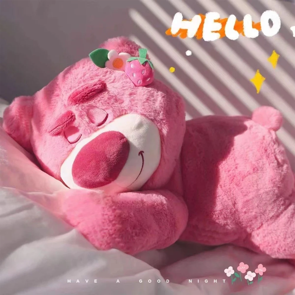 Disney Toy Story Lotso Cute Bear Strawberry Sofa Plush Pillow Stuffed ...