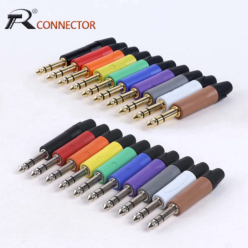 1pc-6-35mm-Jack-TRS-Male-1-4-inch-Solder-Type-Stereo-Audio-Plug ...