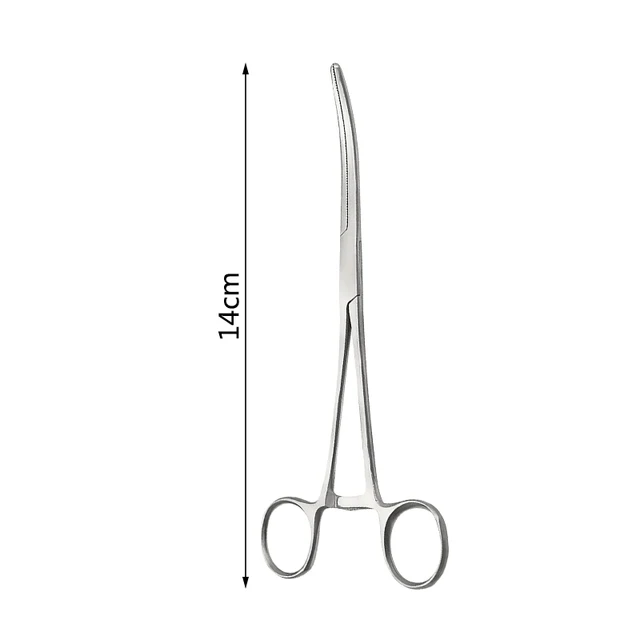 1Pc Stainless Steel Hemostatic Clamp Forceps Surgical Forceps Tool Kit ...