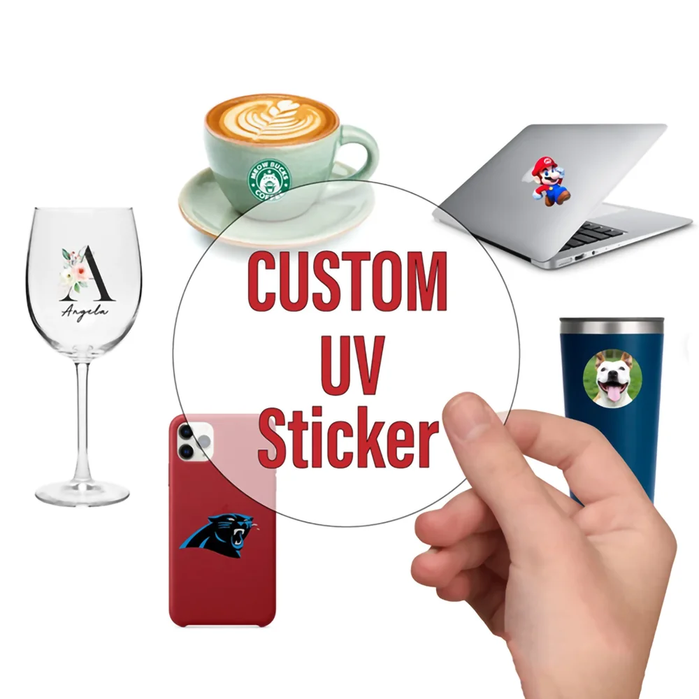 20Pieces Custom Stickers Full Color UV Transfer Hollowed Logo Personal ...