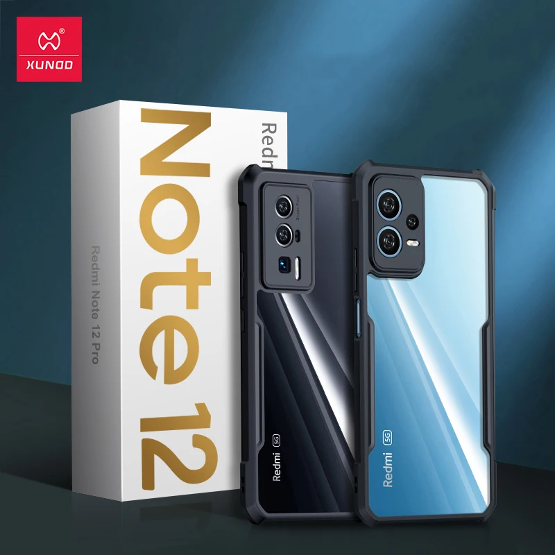 Xundd Caso À Prova De Choque Para Redmi Nota 12 Pro, Amortecedor Protetor Airbag Clear Cove Para ...