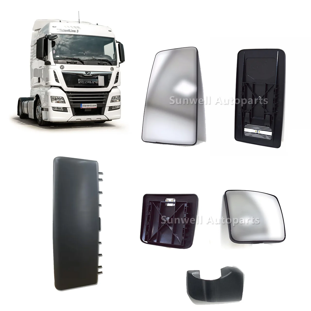 Replacement-Mirror-Parts-For-MAN-TGX-TGS-Truck-Side-Rearview-Mirror ...