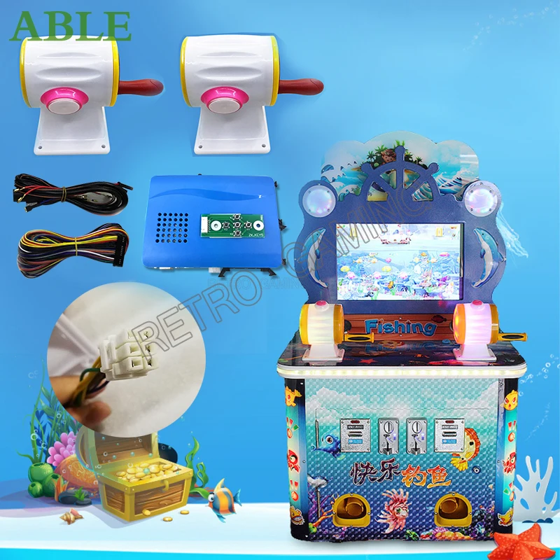 2-Players-Arcade-Fishing-Simulator-Game-Machine-Parts-Kit-With-Fishing ...