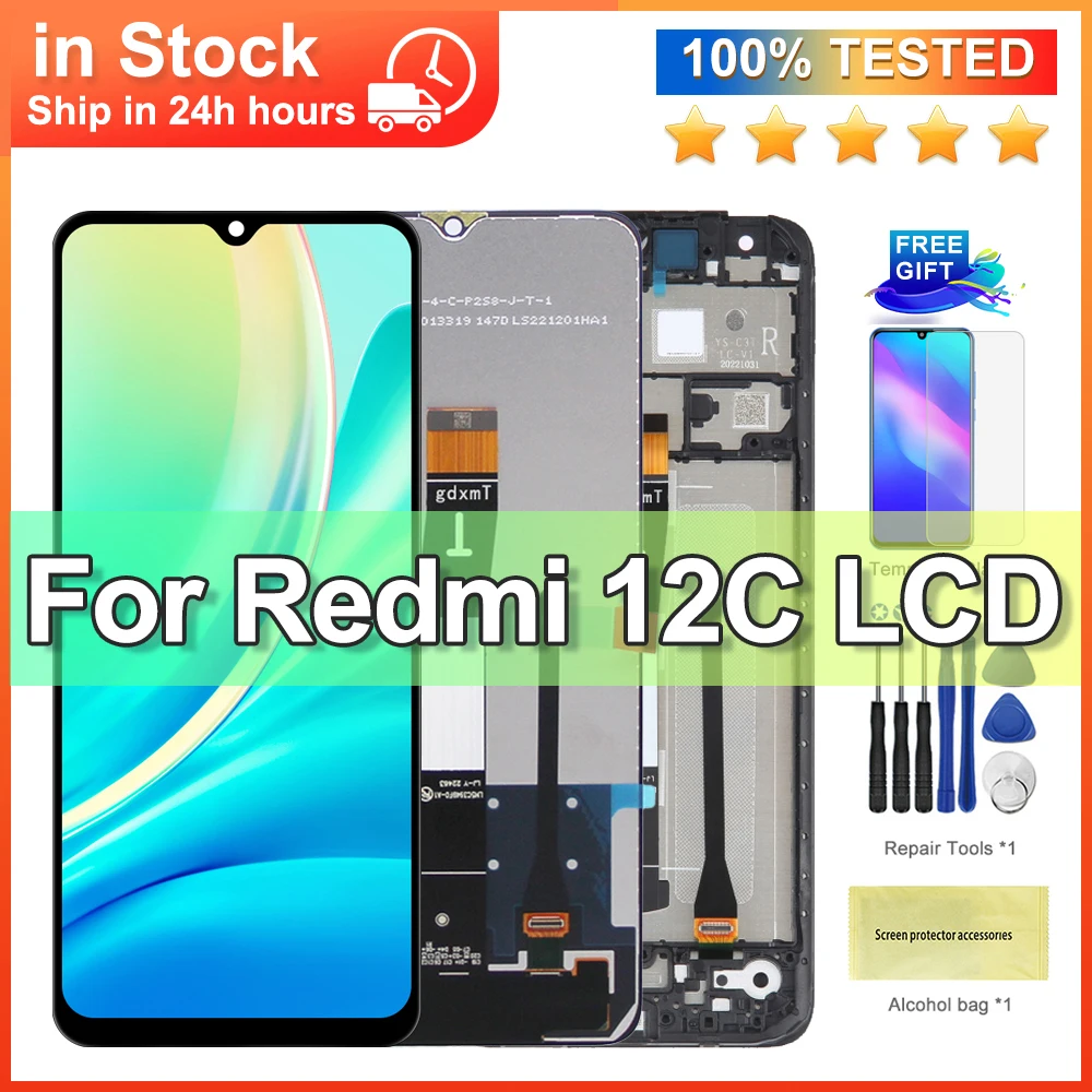 6-71-Display-For-Xiaomi-Redmi-12C-LCD-22120RN86G-Display-Touch-Screen-Digitizer-Assembly ...