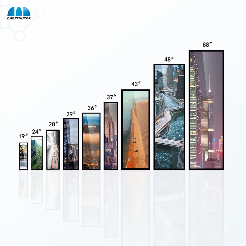 24-Zoll-Indoor-Super-Wide-LCD-Bildschirme-Stretched-Bar-Werbung-Display ...