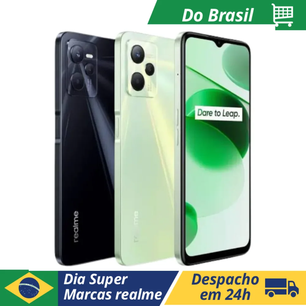 REALME C35 Smartphone 128GB 4G Wi-Fi Tela 6.5" Dual Chip 4GB RAM Câmera ...
