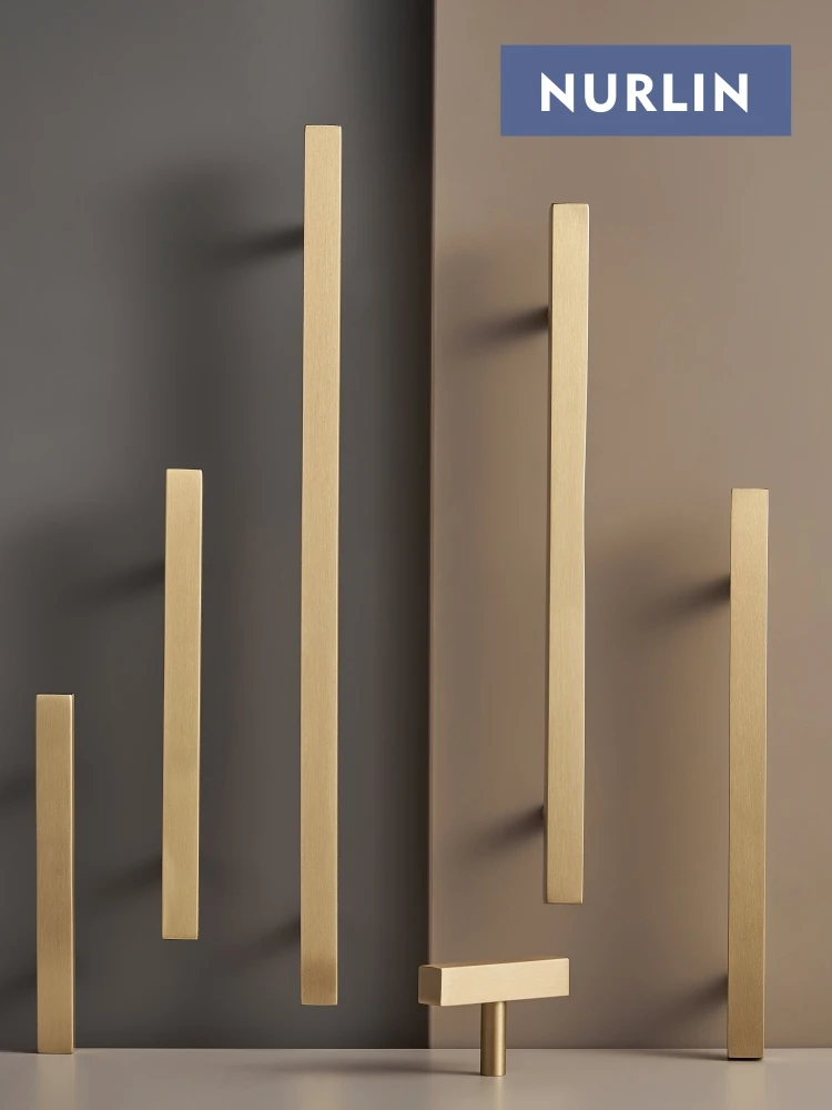 Nurlin Solid Brass Square Long Refrigerator Dishwasher Door Pull ...