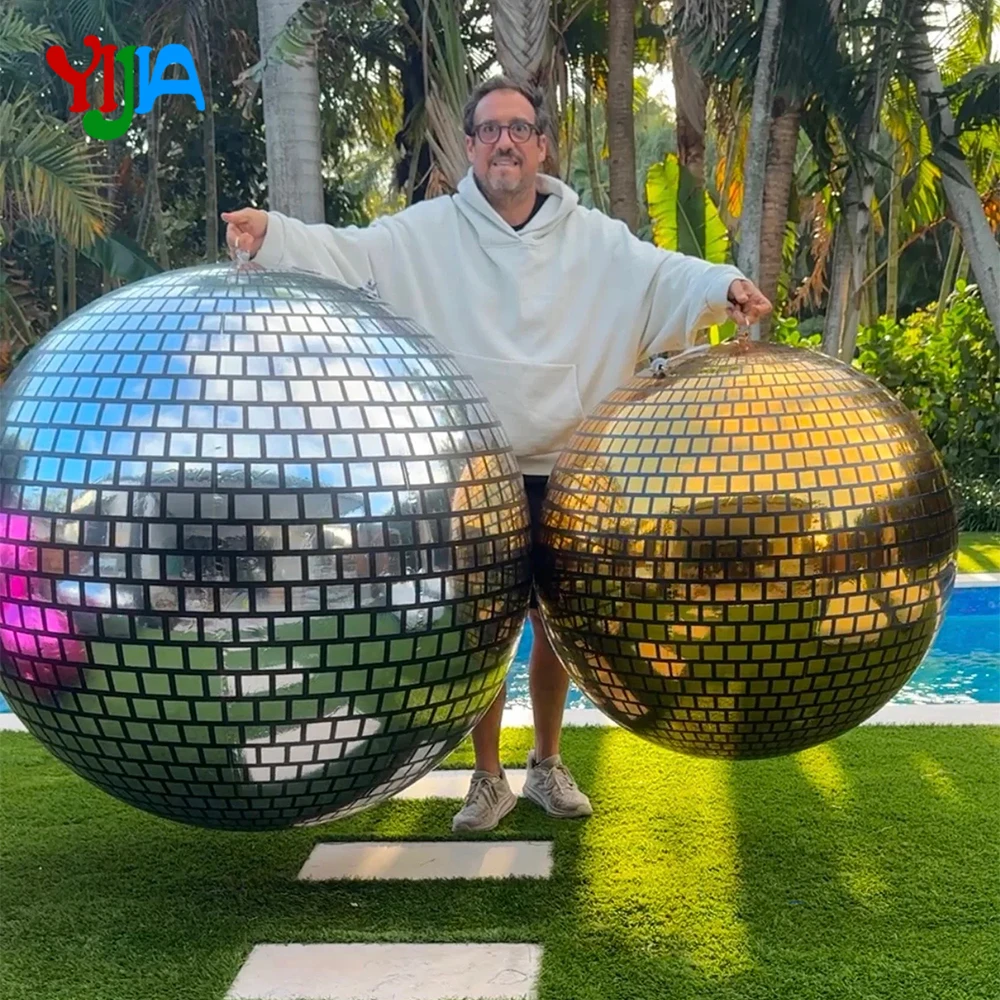 New Colors! Big Disco Balls Inflatable Mirror Ball Giant Mirror Balloon ...