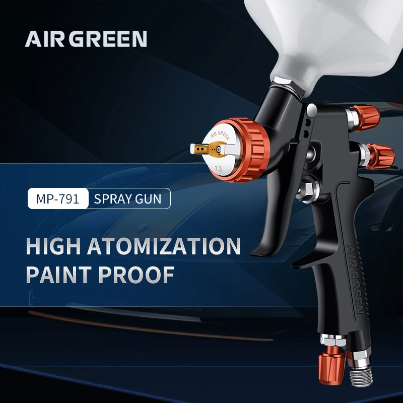 Original High Pressure Water soluble Paint HVLP Spray Gun AIR GREEN 791 ...