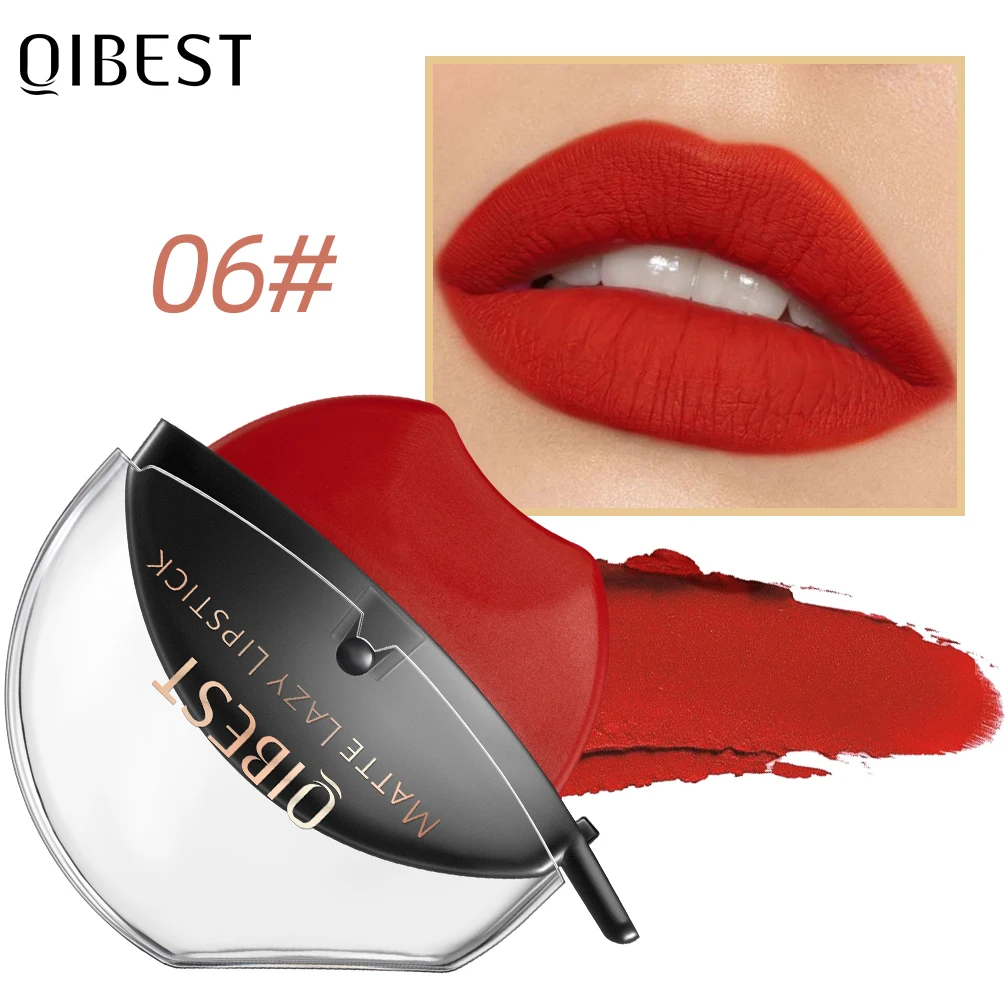 Lip-shaped-lipstick-seal-Sip-into-makeup-lazy-blush-lipstick-Matte ...