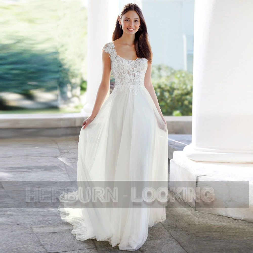 HERBURN-Romantic-Wedding-Gown-For-Bride-Simple-Chiffon-Simple-Advanced ...