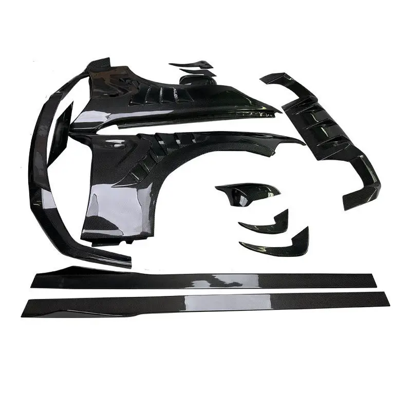 Kit-Complet-de-Carrosserie-en-Fibre-de-Carbone-pour-Voiture-Jupes-Lat ...